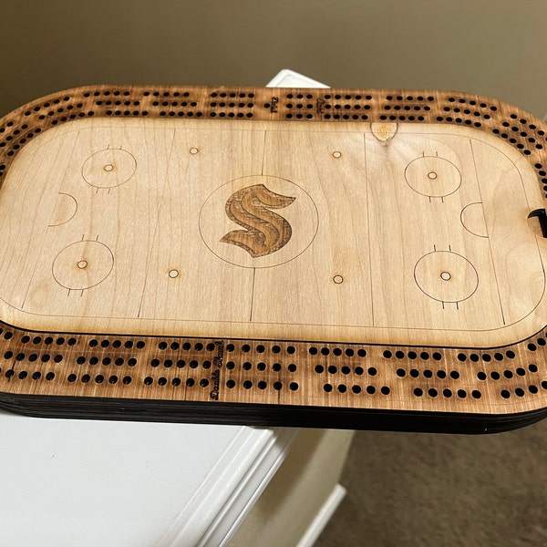 Custom Hockey Cribbage Board: Personalized Team Logo Gift - Etsy