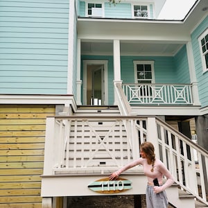 Surfboard Entryway Hanger Beach House Shower Hanger Coastal Dock Cleat ...