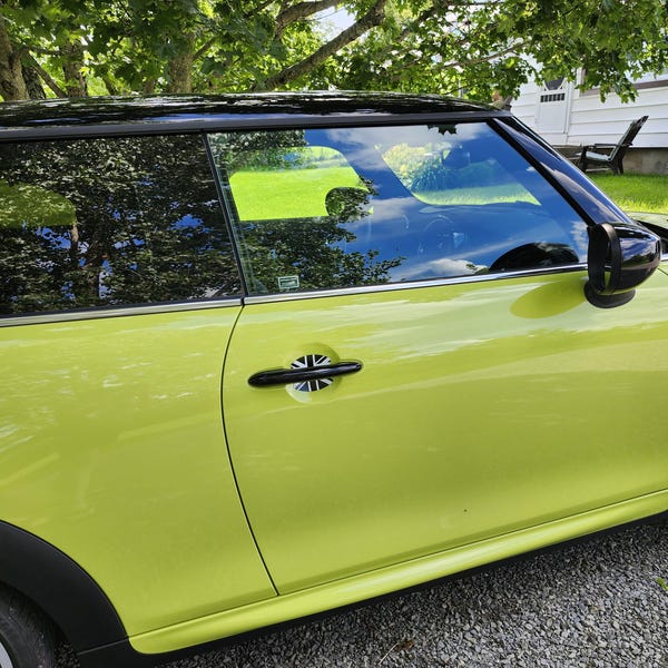 Mini Cooper Checkered Flag Auto Accessory New Car Door Handle Scratch ...