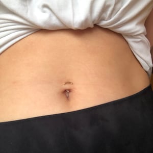 Suspended Loop Belly Button Ring Piercings Body Dance | Etsy