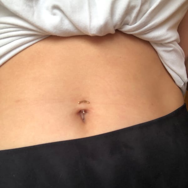 Lunula Ball-ping and Plug Belly Button Barbell Minimal Floating ...