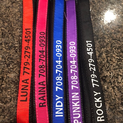 Custom Personalized Embroidered Dog Leash - Etsy