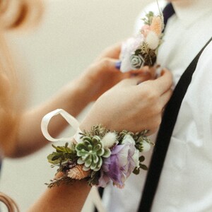 Corsage and Boutonniere Set, Wrist Corsage and Boutonniere Set, Prom ...