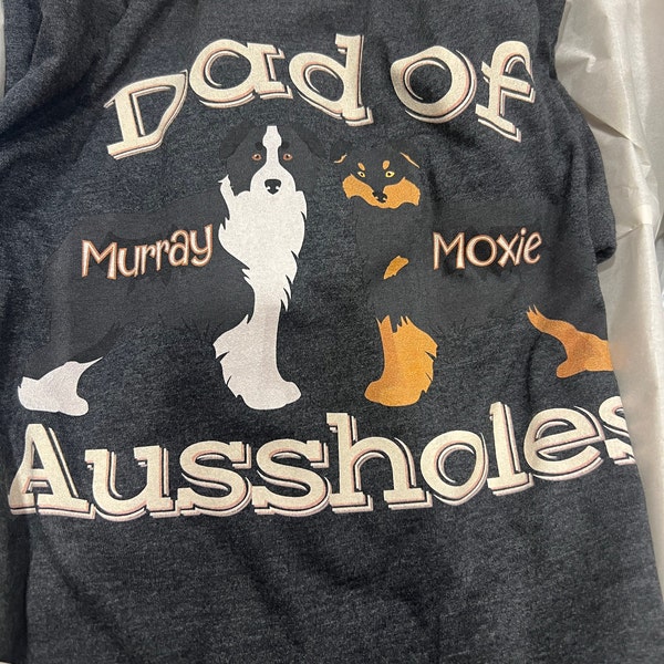 Custom Dad of Aussholes Australian Shepherd Coffee Mug, Personalized ...