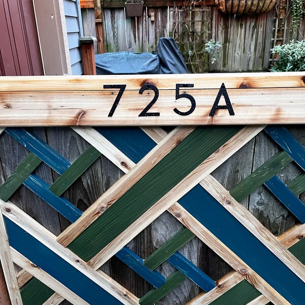 5" Custom Metal Address Numbers - Metal House Numbers - Street Address ...