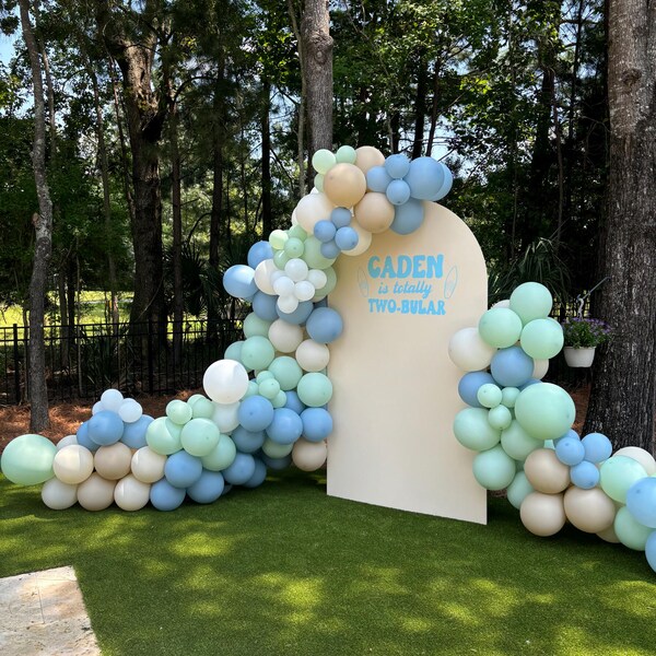 The Big One Surf Birthday Balloon Arch Surf First Birthday Decorations ...