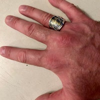 Widows Sons Masonic Ring in Sterling Silver Cigar Band Style - Etsy Canada