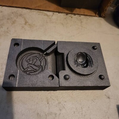 Custom 2 Sided COIN Logo Graphite Molds. - Etsy