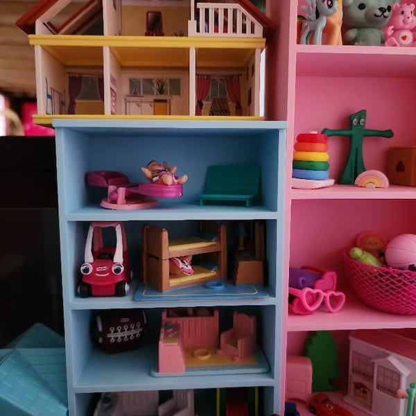 Doll House Shelves - Doll Furniture - Pick Your Colors - 1:6 Scale - Etsy