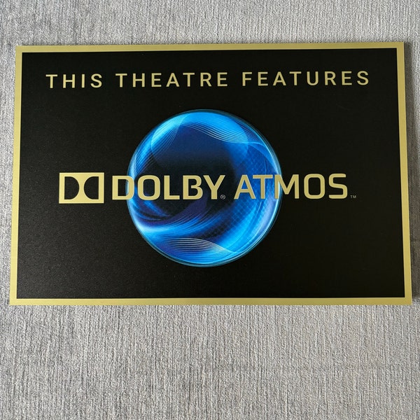 Dolby Atmos Color Home Theater Sign - Etsy