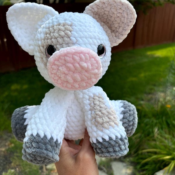 Piper the Sitting Pig - CROCHET PATTERN - Etsy