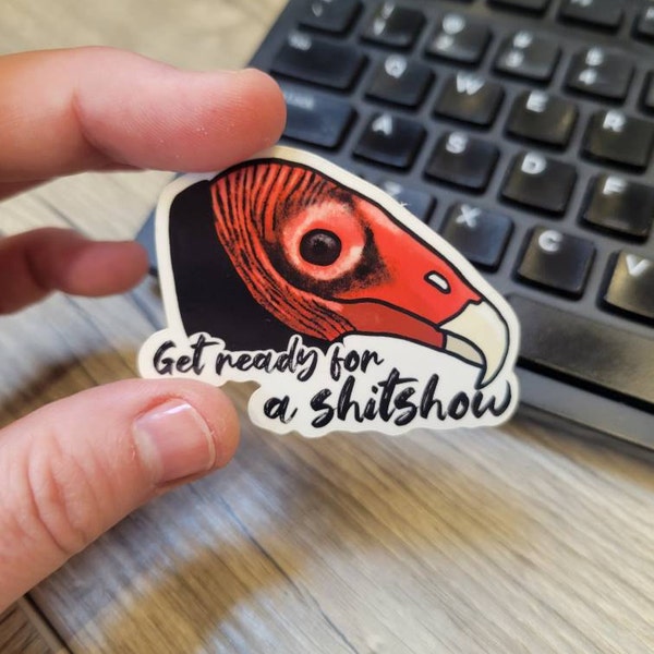 MINI STICKER! Funny Vulture Sticker, Nature-inspired Decal, Animal ...