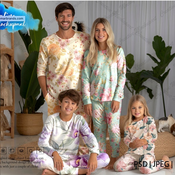 Realistic Pajama Set Mockup | Styled Photography | Sleepwear PJ Mockup ...
