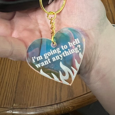 Dream Big, Fart Loud Iridescent Acrylic Keychain - Etsy