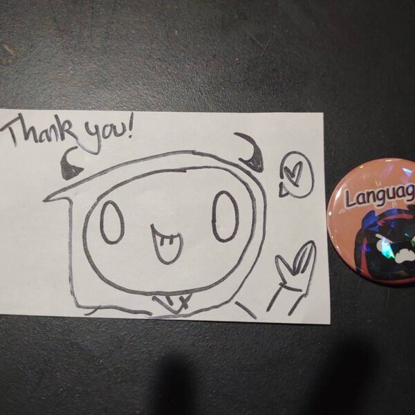 Badboyhalo "language!" Pin| MCYT Button - Etsy