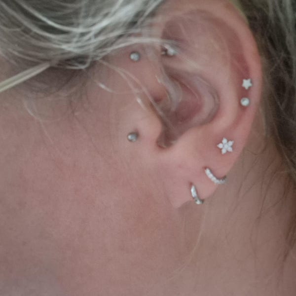 Huggie Hoop Earrings • Gold Helix Hoop • Cartilage Hoop • Hoop Earrings ...