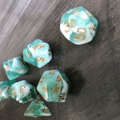 Seastone Dice Set sharp Edged - Etsy