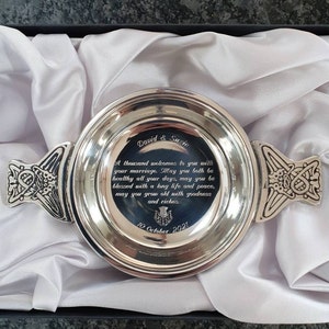 Scottish Wedding Gift Engraved Quaich Personalised Quaich | Etsy