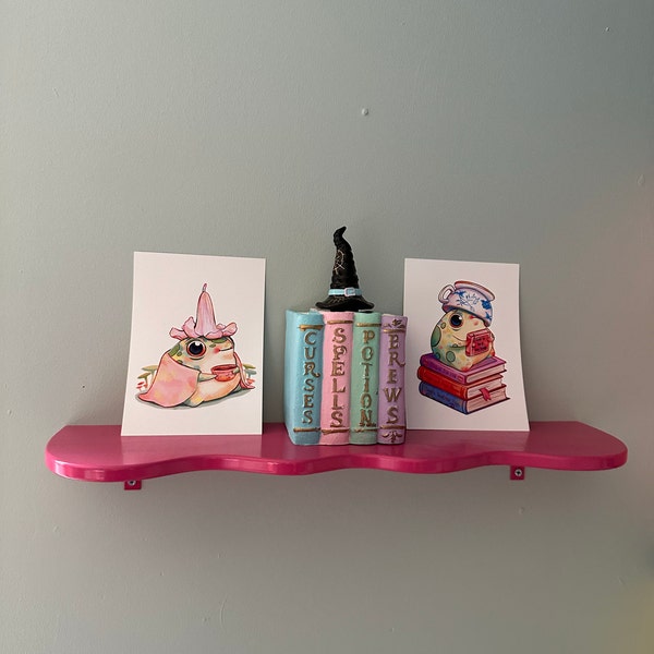 Wavy Shelf | Squiggle Shelf | Funky Decor | Maximalist | Pastel Shelves ...