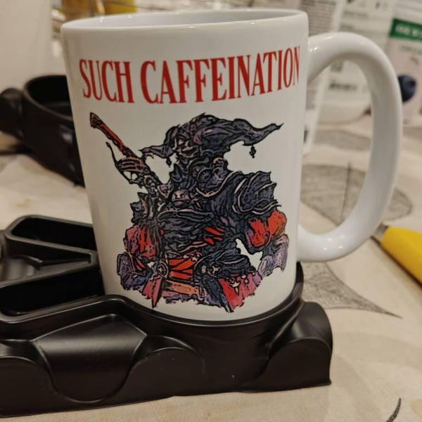 FFXIV Coffee Mug Gaius "such Caffeination", FF14 Mug Gaius Meme Coffee ...