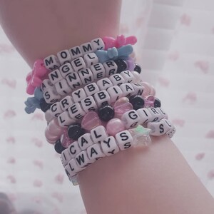 Scene Queen Kandi Bracelet: Emo Jewelry VSCO Girl - Etsy