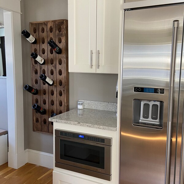 40 Bottle French Riddling Wine Rack: Rustic Champagne Storage - Etsy