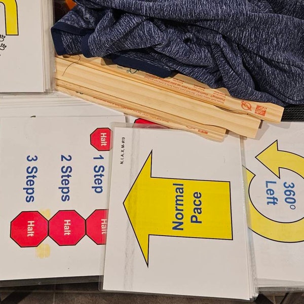 AKC Rally Signs Akc's Virtual INTERMEDIATE Class Only Laminated Set - Etsy