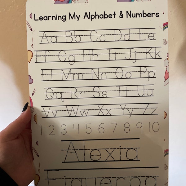 Dry Erase Name Mat, I Know My Name Learning Mat, Name Tracing Mat ...