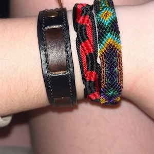 Hand Embroidered Unisex Bracelets Authentic Mexican Embroidery Folk Art ...