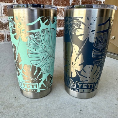 Yeti 20oz Seamless Tropical Leaves Tumbler - Etsy