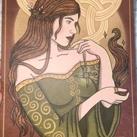 SKADI A4 Art Print Norse Pagan Jötunn Wild Woman Jötunheim Scandinavian ...