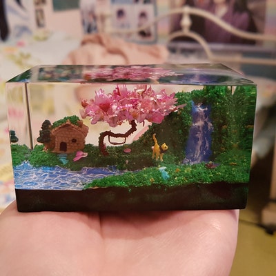 Hand-painted Little Fish, 3D Resin Painting, Hand-painted Goldfish, 3D ...