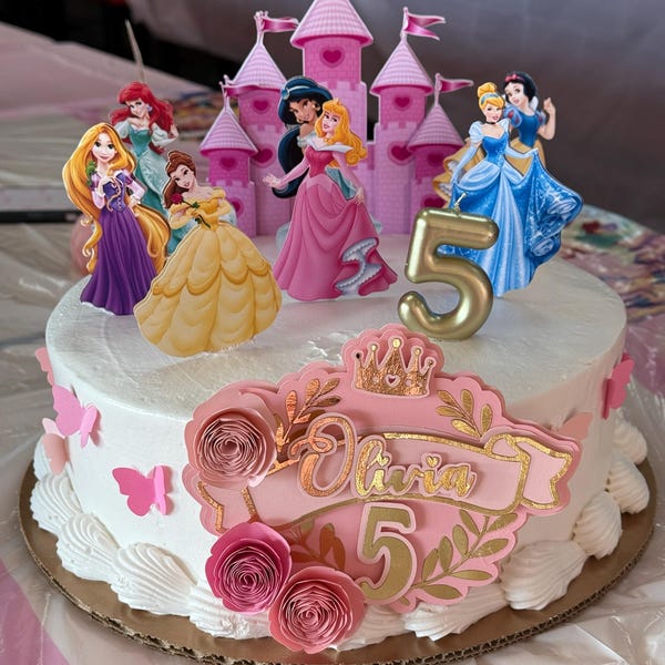 Princesses Cake Topper / Choose Your Princesses - Etsy