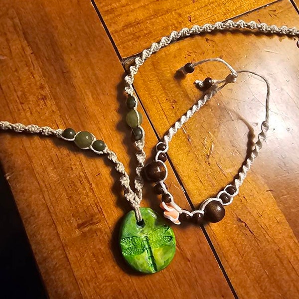Hemp Tree of Life Beaded Necklace | Hippie & Boho Jewlery - Etsy