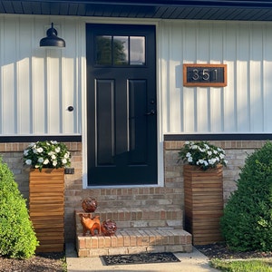 Vertical House Numbers Farmhouse Style House Numbers | Etsy