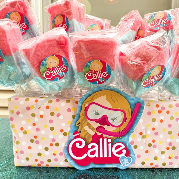 Cotton Candy Party Cups, Birthday Party Favors, Wedding Favors, Gourmet ...