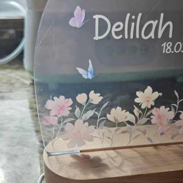 Custom Acrylic Vinyl Record Night Light,song With Photo Acrylic Plaque ...