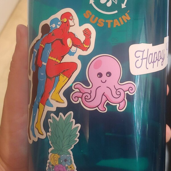 Octopus Stickers, Waterproof Vinyl Sticker, Laptop Sticker, Water ...