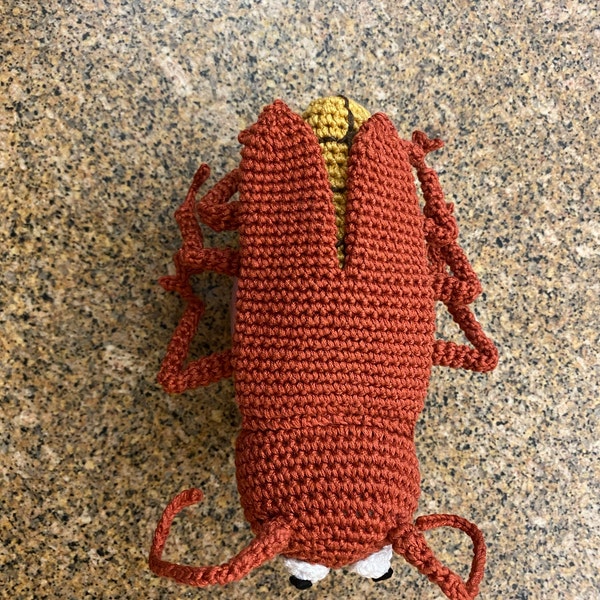 Cockroach Crochet Pattern - Amigurumi Cockroach - Roach Crochet Pattern ...