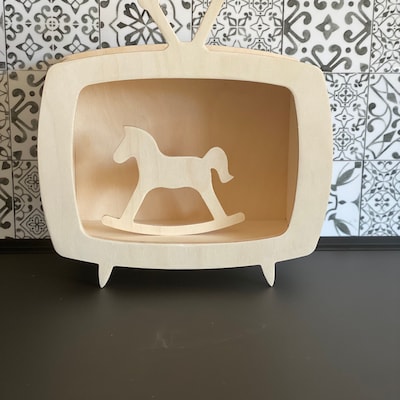 Mini Wood TV Plywood Decor for Kids Television - Etsy