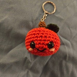 Handmade Crochet Hot Chilli Keyring or Bag Charm 100% Cotton Amigurumi ...