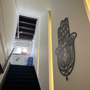 Hamsa Wall Art, Hamsa Wall Hangings Decor, Hamsa Hand Large Metal Wall ...
