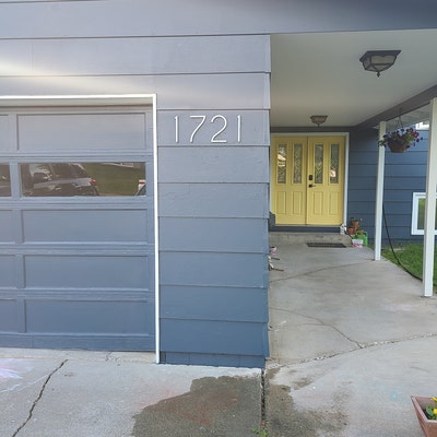 THIN MODERN White House Numbers 8 Inch 12 Inch Front Door - Etsy Canada