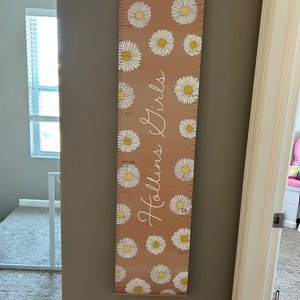 Growth Chart for Kids,personalized Kids Height Chart,daisy Growth Chart ...
