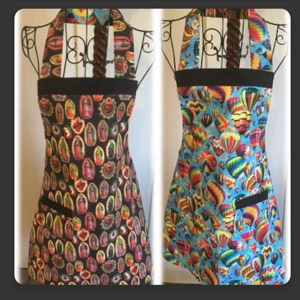 Owl Apron, Reversible Apron, Hoot, Double Sided, Pink, Pockets, Words ...
