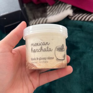 Mexican Horchata Thick & Glossy Slime Thickie Slime - Etsy