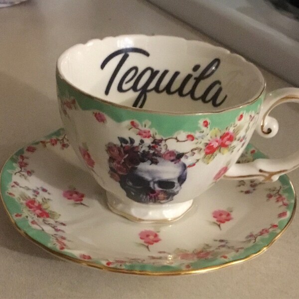 FREE Shipping-whiskey Teacup and Saucer Set, 8 Ounces. Food-and ...