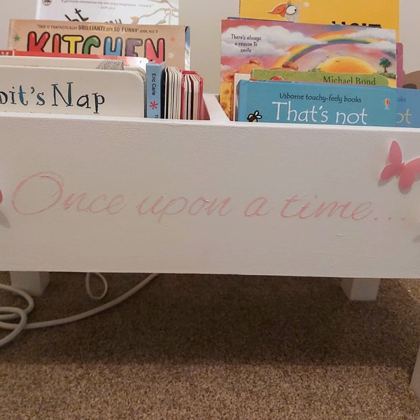 Unicorn Book Bin Rainbow Book Storage Tall Book Shelf Children's ...