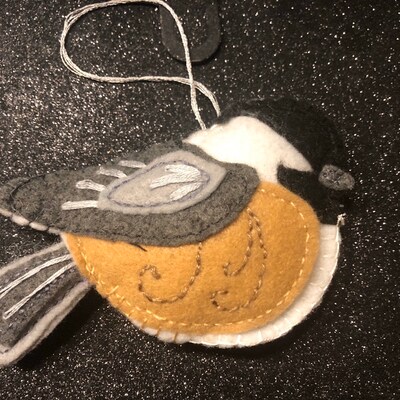 Chickadee Sewing Pattern PDF Backyard Bird Stuffed Ornament - Etsy