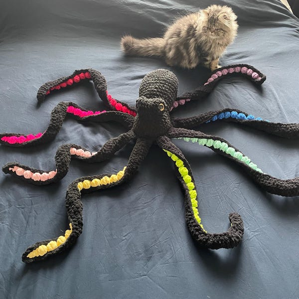 Cal the Colossal Squid Pattern Crochet Pattern digital Download PDF - Etsy